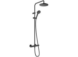 4059625339084 - hansgrohe Showerpipe 200 1jet Vernis Blend 159 l min mattschwarz mit Brausethermostat 26276670