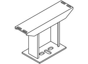 4037486116259 - Kermi Fixkonsole für Bodenmontage Typ 13 weiß ZB00860002