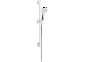 4011097792033 - hansgrohe Brausenset Crometta 100 Vario EcoSmart 9l min Unica 650mm weiß chrom 26534400