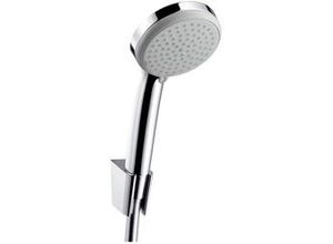 4011097537436 - HansGrohe Brausenset Croma 100  Porter S chrom mit Brausenschlauch 1250mm - versch Ausführungen