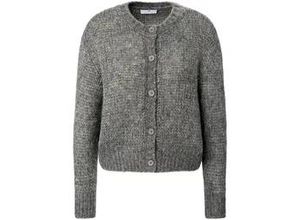 4061389965980 - Strickjacke überschnittener Schulter grau 38