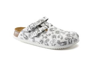 4043734855061 - Clog Kay Superlauf Birko-Flor Paisley Black White schmal Gr 41 - Birkenstock