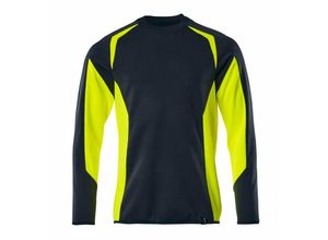 5711074974047 - Sweatshirt moderne Passform Sweatshirt Gr 2XL schwarzblau hi-vis gelb - Mascot