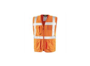 4062899096317 - teXXor® Warnschutz-Weste AMHERST 100% Polyester leuchtorange 4213 Gr 3XL