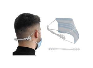 4251810831773 - Cofi 1453 - 10x Maskenhalter für Schutzmaske Mundschutz Behelfsmaske Ohrenschoner Nackenband