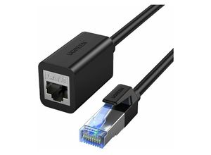 6957303851997 - Verlängerungskabel Ethernet RJ45 Cat8 40000 Mbit s   40 Gbit s 1m schwarz 1 Meter - Ugreen