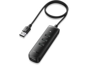 6957303886579 - CM416 4in1 usb auf 4x usb Adapter Netzteil Verteiler usb Port Datenhub schwarz - Ugreen