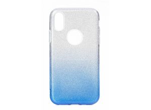 4251678472019 - cofi1453 Forcell Shining Silikon Hülle Cover Bumper Zubehör kompatibel mit Huawei P40 Lite E Schutzhülle Soft Case Schutz Motiv in Transparent Blau