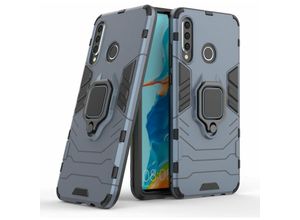 4251810842236 - Markenlos - cofi1453® Ring Armor Kickstand Panzerhülle Bumper kompatibel mit Huawei Y6P Silikon Hard Case Hülle Zubehör Tasche Panzerschale Panzer