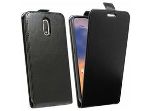 4251678469095 - Markenlos - cofi1453® Flip Case kompatibel mit nokia 23 Handy Tasche vertikal aufklappbar Schutzhülle Klapp Hülle Schwarz - Schwarz