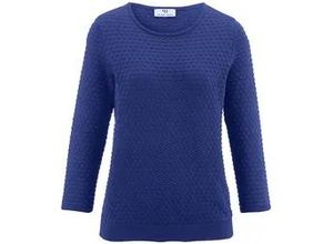 4061389923812 - Rundhals-Pullover aus 100% SUPIMA®-Baumwolle blau 42