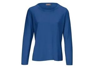 4061389111400 - Rundhals-Pullover aus Schurwolle und Kaschmir blau 38