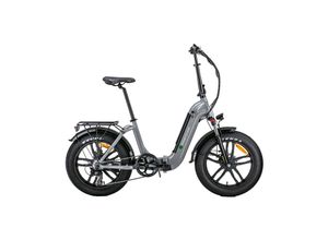 4250274102818 - GreenStreet E-Bike Tiefeinsteiger Klapprad GS5 250 W 20 Zoll grau