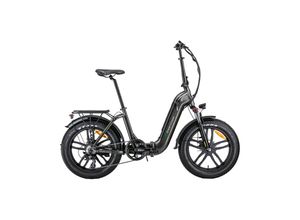 4250274102801 - GreenStreet E-Bike Tiefeinsteiger Klapprad GS5 250 W 20 Zoll anthrazit