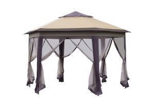 4251774930024 - Gartenpavillon Faltpavillon 4 x 4 m Pop-Up-Zelt Partyzelt inkl Tragetasche