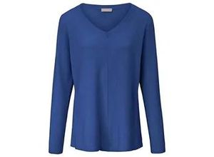 4061389047235 - V-Pullover aus 100% Premium-Kaschmir blau 36