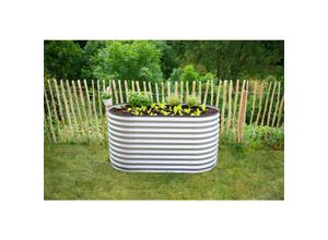 4260280772431 - Metall Hochbeet Gartenbeet Grow Faster silber 160x80x82 cm