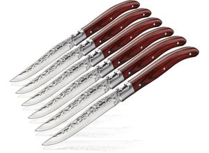 4006664139519 - Steakbesteck GEFU RANCHO Essbesteck-Sets Gr 7 tlg silberfarben (silber) Steakbesteck scharfe Klingen ergonomisches Design stilvolles Set