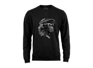 4255664210432 - Cotton Prime® Sweatshirt Affe Cool Monkey mit Brille