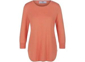 4065691356542 - Rundhals-Pullover aus Seide und Kaschmir Seide Kaschmir orange 40