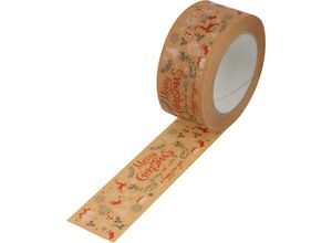 4251924730221 - terra Papier-Packband Merry Christmas Hirsche VE 6 Rollen Bandbreite 50 mm ab 10 VE