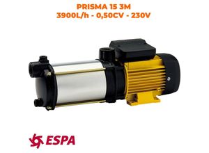 8421535047667 - Espa - Horizontale mehrstufige Zentrifugalpumpe für die Wasserversorgung prisma 15 3M - 3900L h - 32m ma - 230V