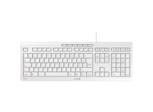 4025112090189 - CHERRY STREAM KEYBOARD - Tastatur - Französisch - Grau-Weiß