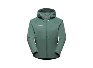 7619876219282 - Mammut Ultimate Comfort SO Hooded Jacke Damen Wanderjacke (Dunkelgrün XL ) Skischuhe