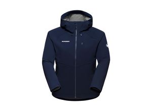 7619876116796 - Mammut Ultimate Comfort SO Hooded Jacke Damen (Dunkelblau S ) Wanderbekleidung