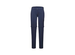 7619876046130 - MAMMUT Damen Wanderhose Runbold Zip Off dunkelblau Größe 36 (kurz) 1022-01700