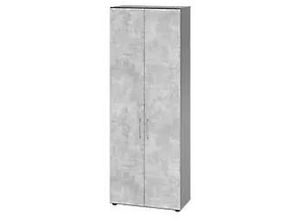 4032062184646 - Regalschrank 968T3 V968T3 G M BS beton grafit 5 Fachböden 800 x 420 x 2156 cm