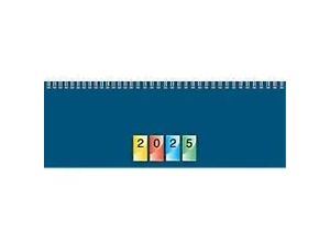 4061947107203 - Baier & Schneider Schreibtisch-Kalender 2025 1 Woche auf 2 Seiten Blau Deutsch Englisch Französisch Italienisch 297 x 10 cm