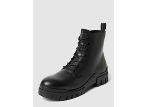 8720108618717 - Boots aus Leder mit Label-Details Modell COMBAT