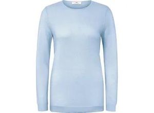 4061389232365 - Rundhals-Pullover aus 100% Premium-Kaschmir Cashmere blau 36