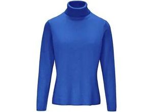 4061389217430 - Rollkragen-Pullover aus Schurwolle und Kaschmir blau 38