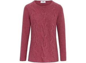 4061389216181 - Rundhals-Pullover aus 100% Schurwolle rosé 44