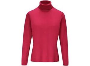 4061389225398 - Rollkragen-Pullover aus Schurwolle und Kaschmir pink 36