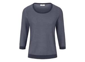 4061389229303 - Rundhals-Pullover aus 100% SUPIMA®-Baumwolle blau 40