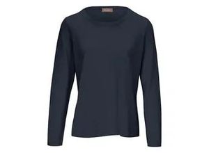 4061389097391 - Rundhals-Pullover aus Schurwolle und Kaschmir blau 40