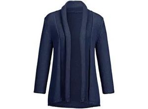 4061389327368 - PETER HAHN Strickcardigan Damen Baumwolle marine