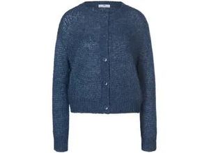 4065691312487 - PETER HAHN Strickcardigan Damen Wolle indigo meliert