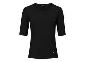 4062169089292 - Rundhals-Shirt Modell Velvet schwarz 38