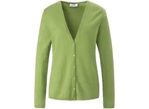 4065691056275 - Strickjacke aus 100% Premium-Kaschmir Modell Cora Cashmere grün 36