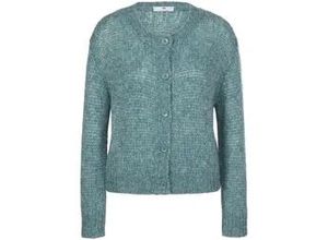 4065691312562 - PETER HAHN Strickcardigan Damen Wolle hellblau meliert