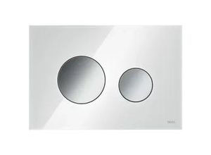 4027255017931 - Tece - Bet�tigungsplatte Glas loop f�r WC-Zweimengentechnik Glas wei� Tasten Chrom gl�nzend 9240