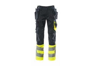 5711074542680 - Hose mit Hängetaschen Klasse 1 Hose Größe 90C62 schwarzblau hi-vis gelb - Mascot