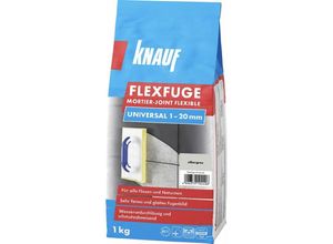 4006379104406 - Fugenmörtel Flexfuge Universal 1 - 20 mm silbergrau 1 kg Fugenmörtel