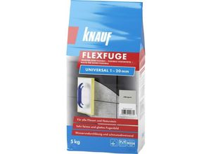 4006379104772 - Fugenmörtel Flexfuge Universal 1 - 20 mm silbergrau 5 kg Fugenmörtel - Knauf