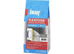 4006379104550 - Fugenmörtel Flexfuge Universal 1 - 20 mm basalt 1 kg Fugenmörtel - Knauf