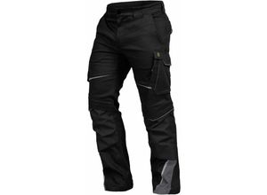 4003457365612 - Bundhose Herren Flex-Line FLEXH25 Gr 52 schwarz grau - schwarz grau - Leibwächter